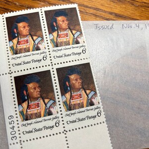 Vintage Native American Indian Postage Stamps 1968 US Postage 6 Cent ...