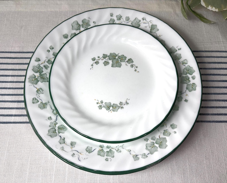 Vintage Corelle CALLAWAY Ivy Plates: Salad and Dinner - Etsy