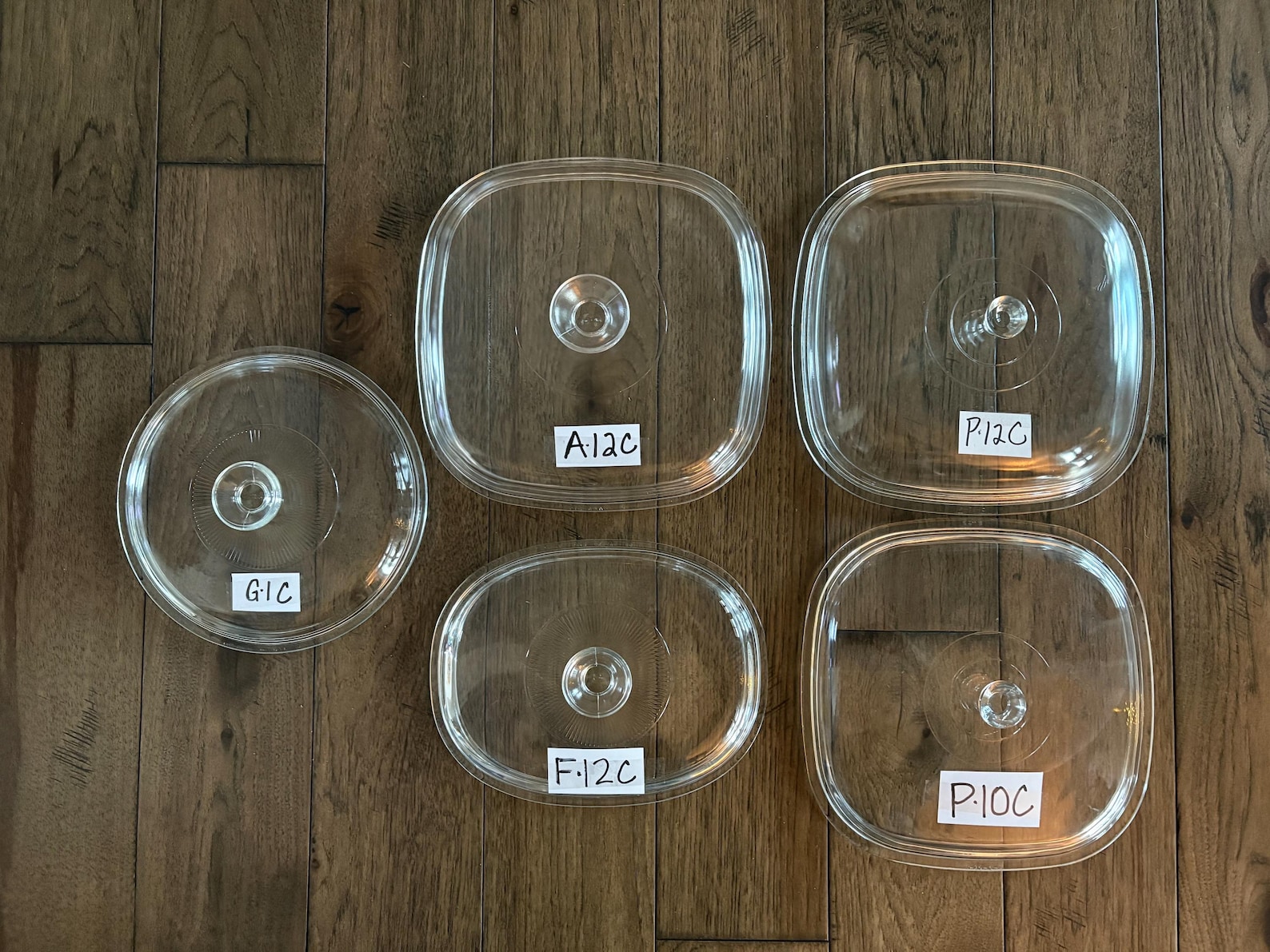 PYREX Glass Casserole Replacement Lid: Corning A12C, P10C, P12C, F12C ...
