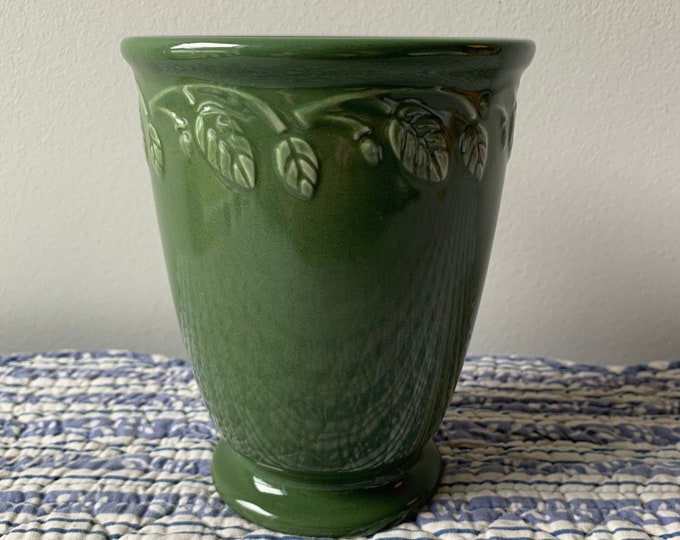 Longaberger Pottery Vase Garden Urn Sage Green Planter - Etsy
