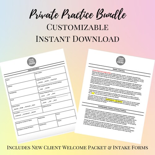 Private Practice Bundle - Etsy