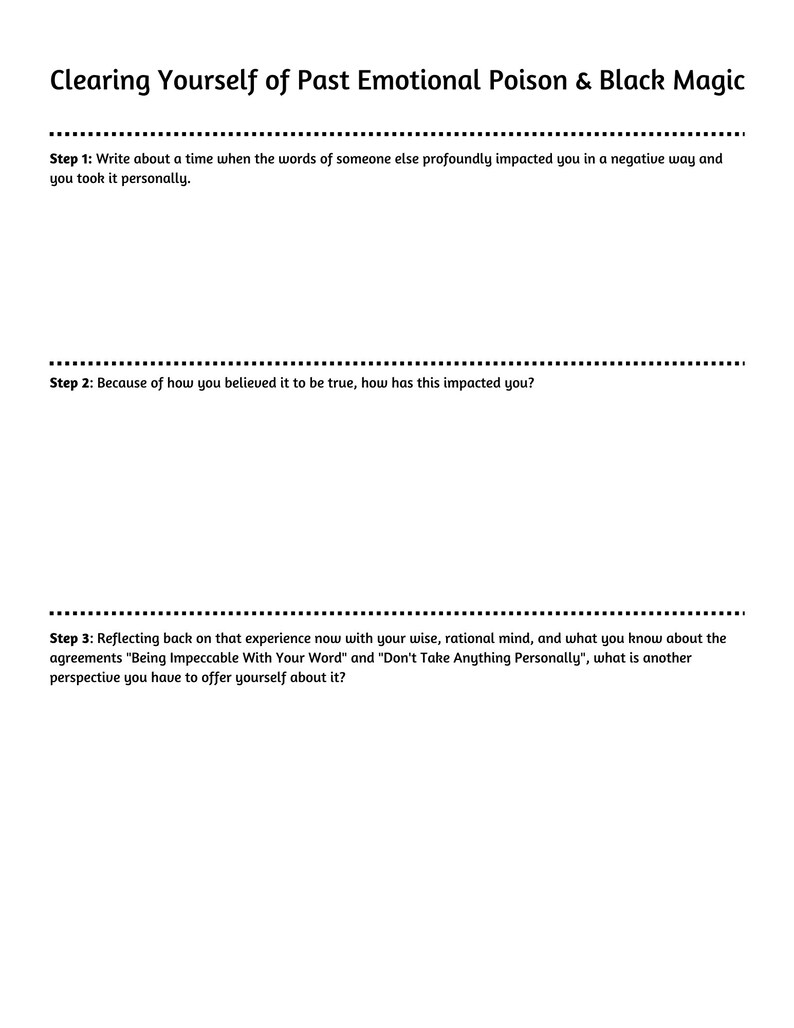 The Four Agreements Clearing Yourself of Emotional Poison and Black ...