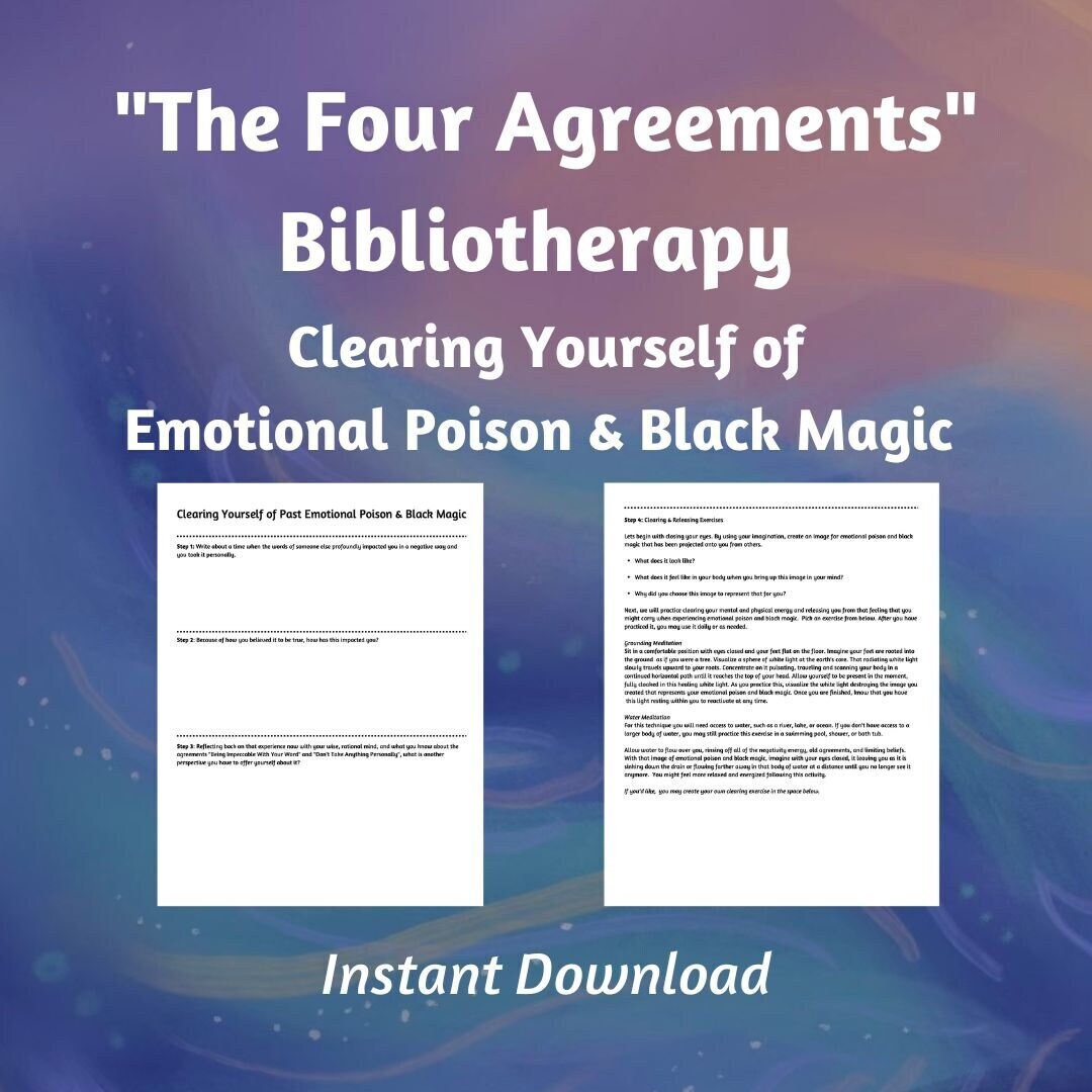The Four Agreements Clearing Yourself of Emotional Poison and Black ...