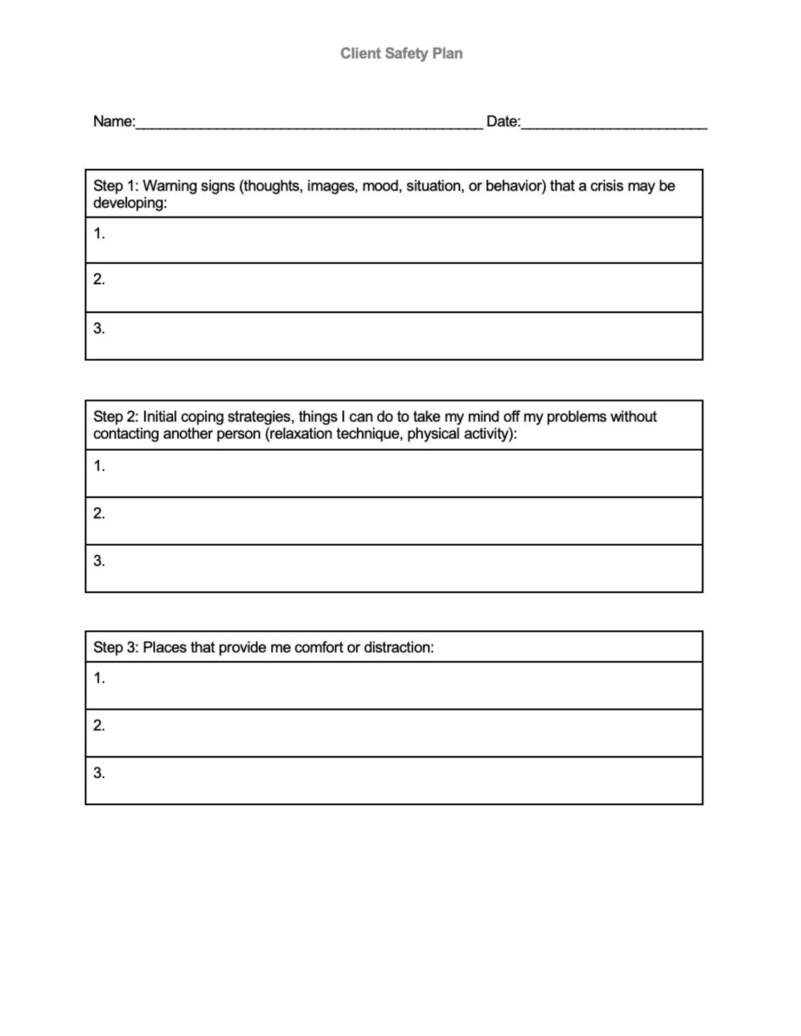 Client Safety Plan - Etsy