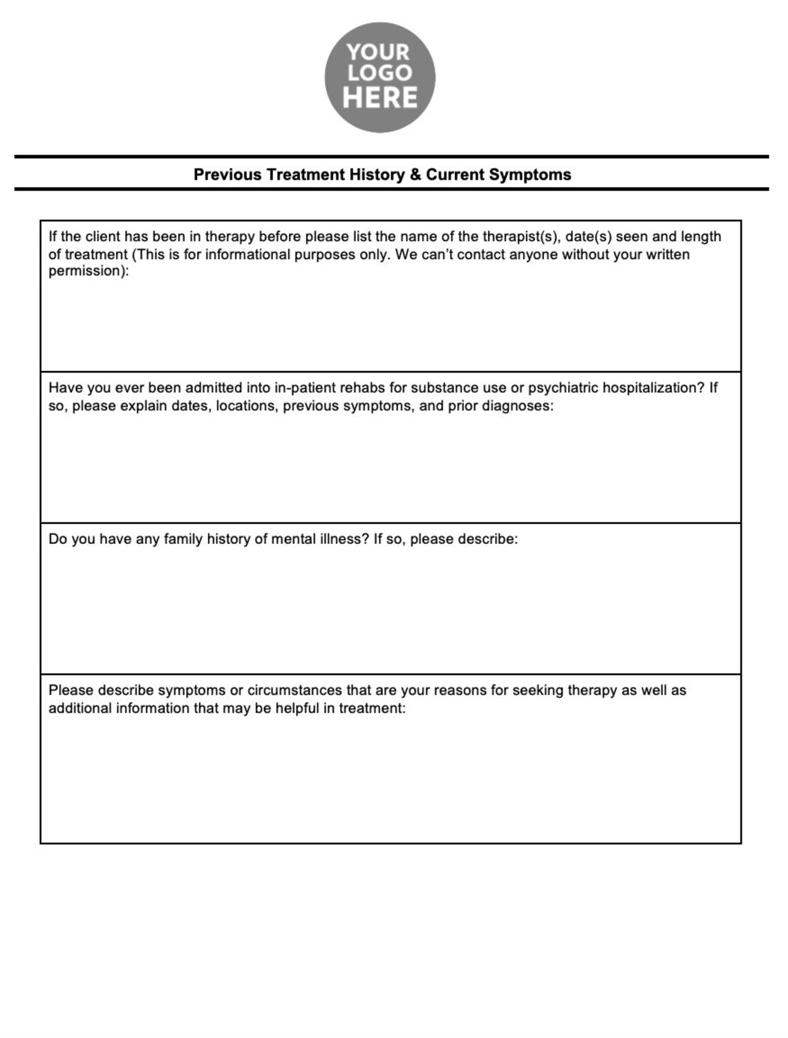 Client Intake Packet - Etsy