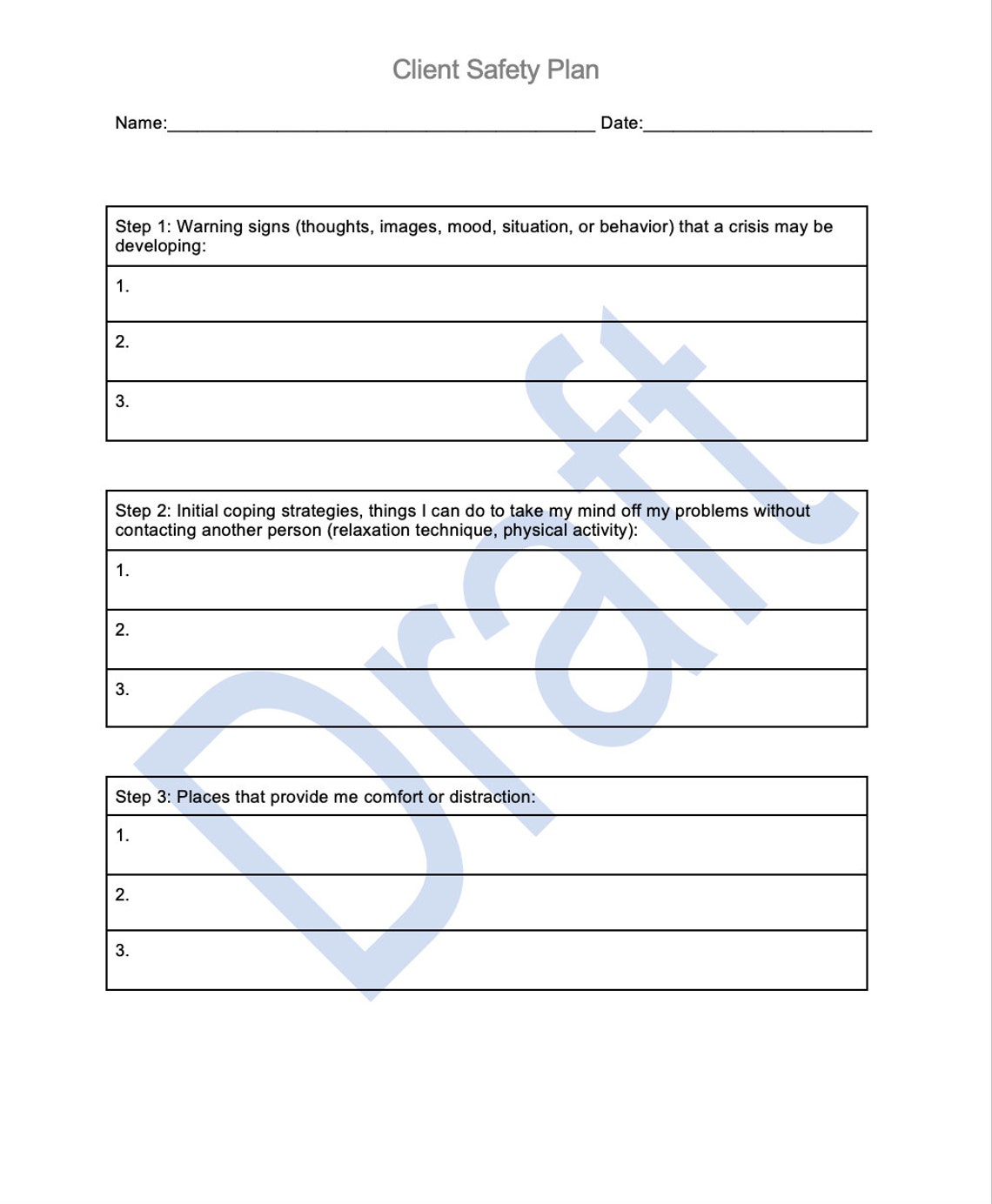 Client Safety Plan - Etsy