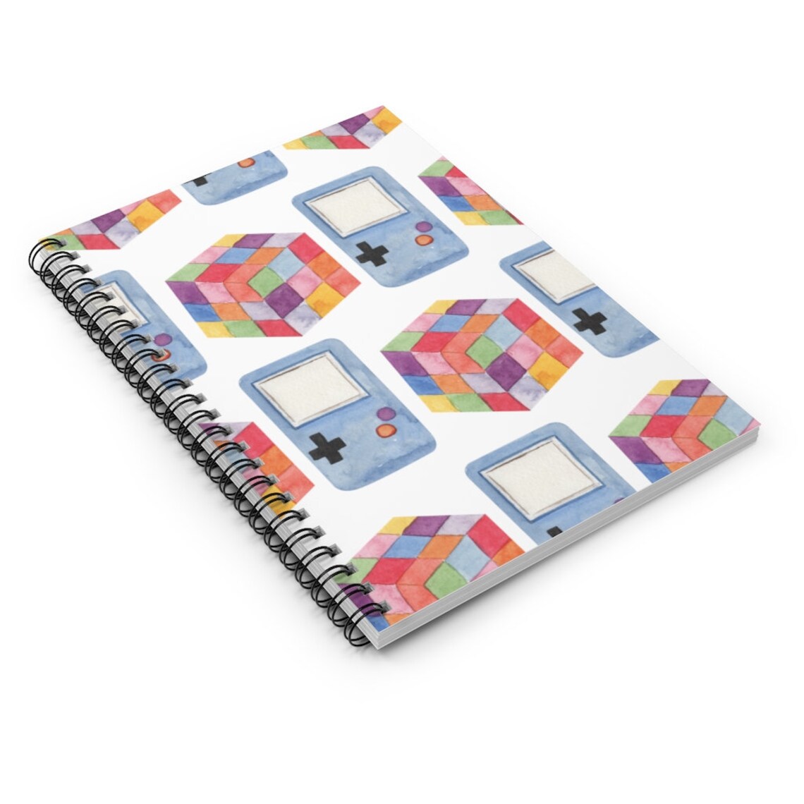 90s themed pattern Spiral Notebook Ruled Line 118 Pages | Etsy