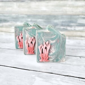 Island Escape Cold Process Soap | Pink Coral Soap | Tropical Summer ...
