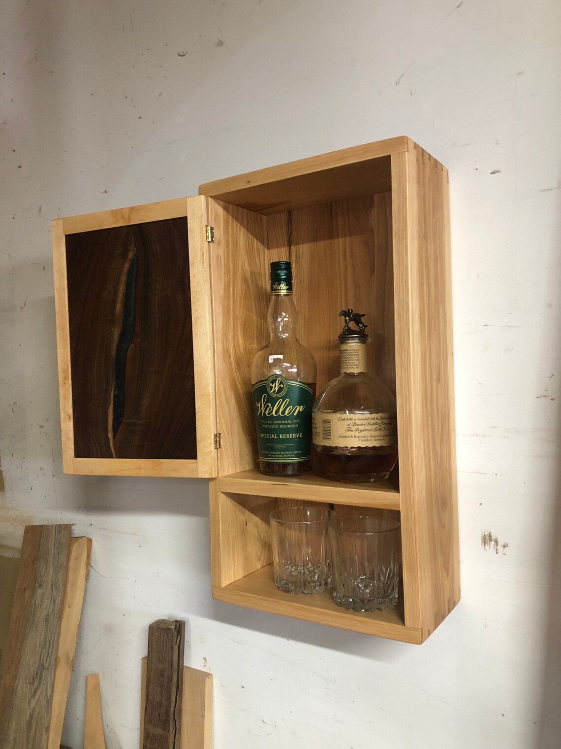 Hanging Wood Cabinet - Etsy