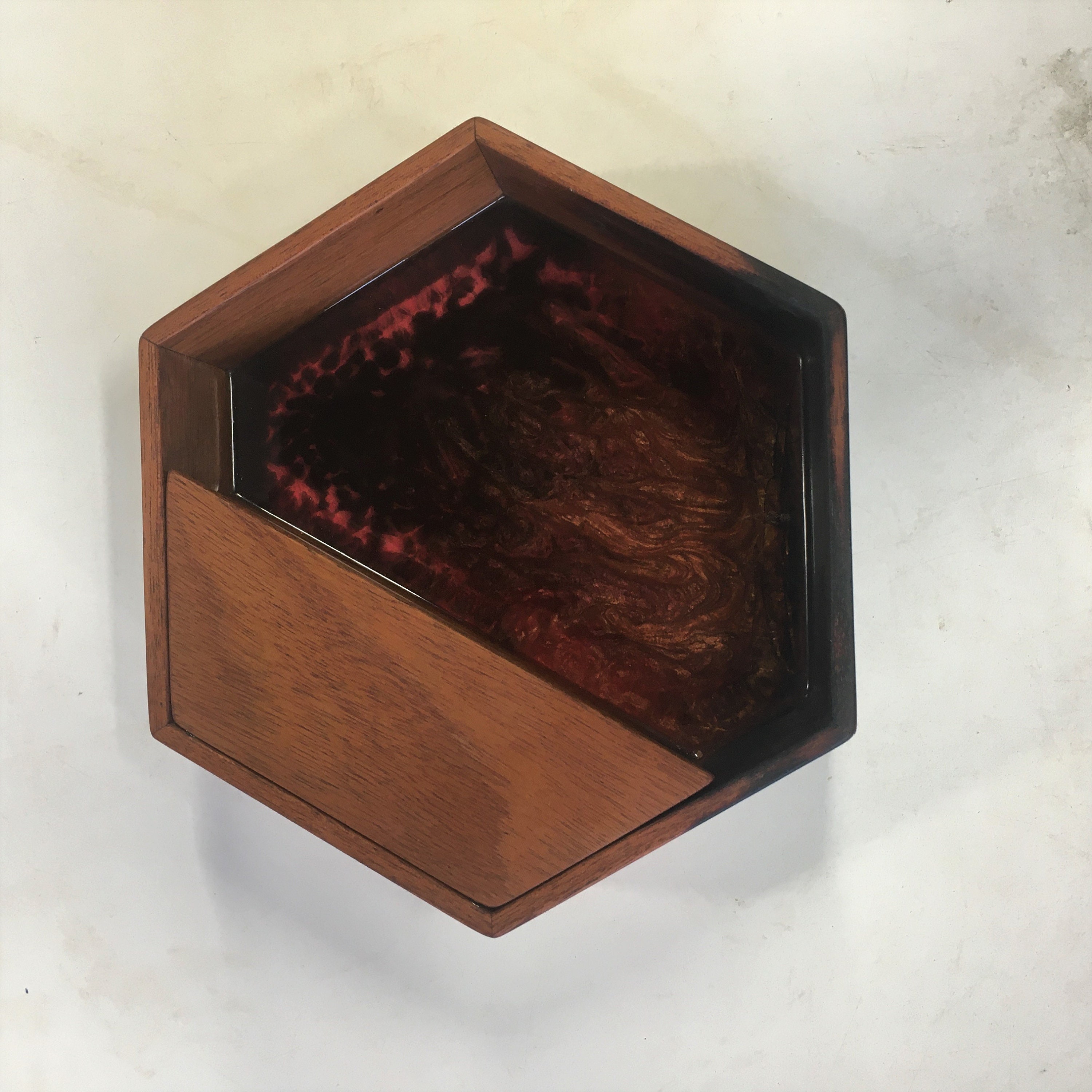 Wood and Resin Fire Elemental Dnd Dice Tray - Etsy