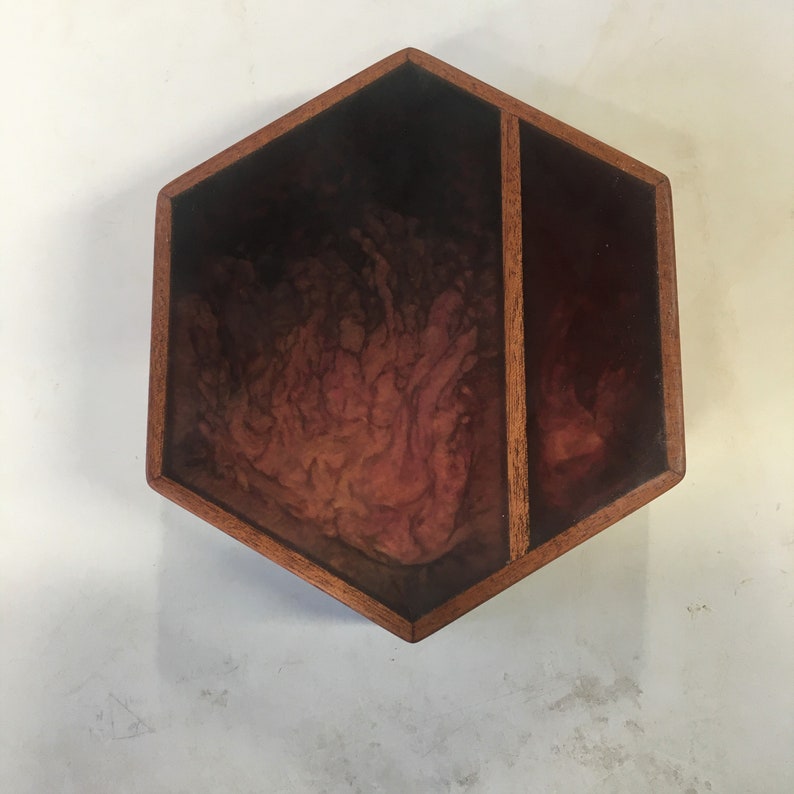 Wood and Resin Fire Elemental Dnd Dice Tray - Etsy