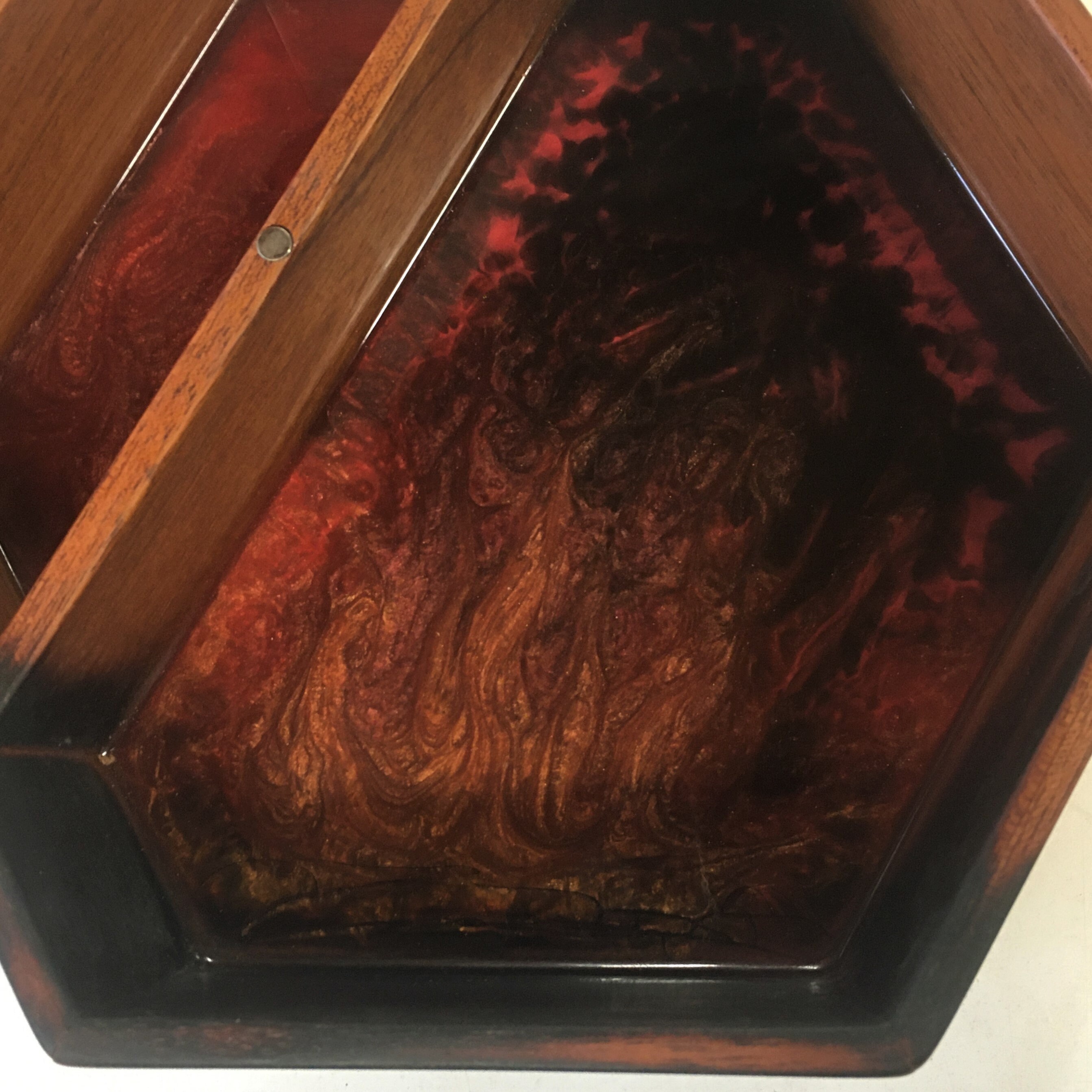 Wood and Resin Fire Elemental Dnd Dice Tray - Etsy