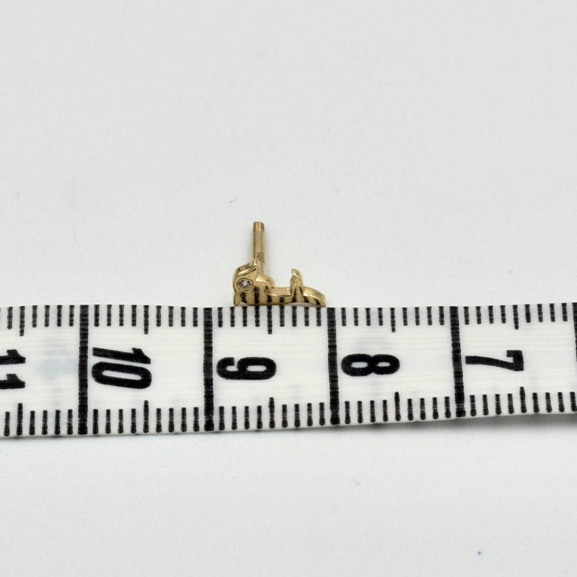 14K Solid Gold Dolphin Helix Piercing, Minimalist Animal Gold Tragus ...