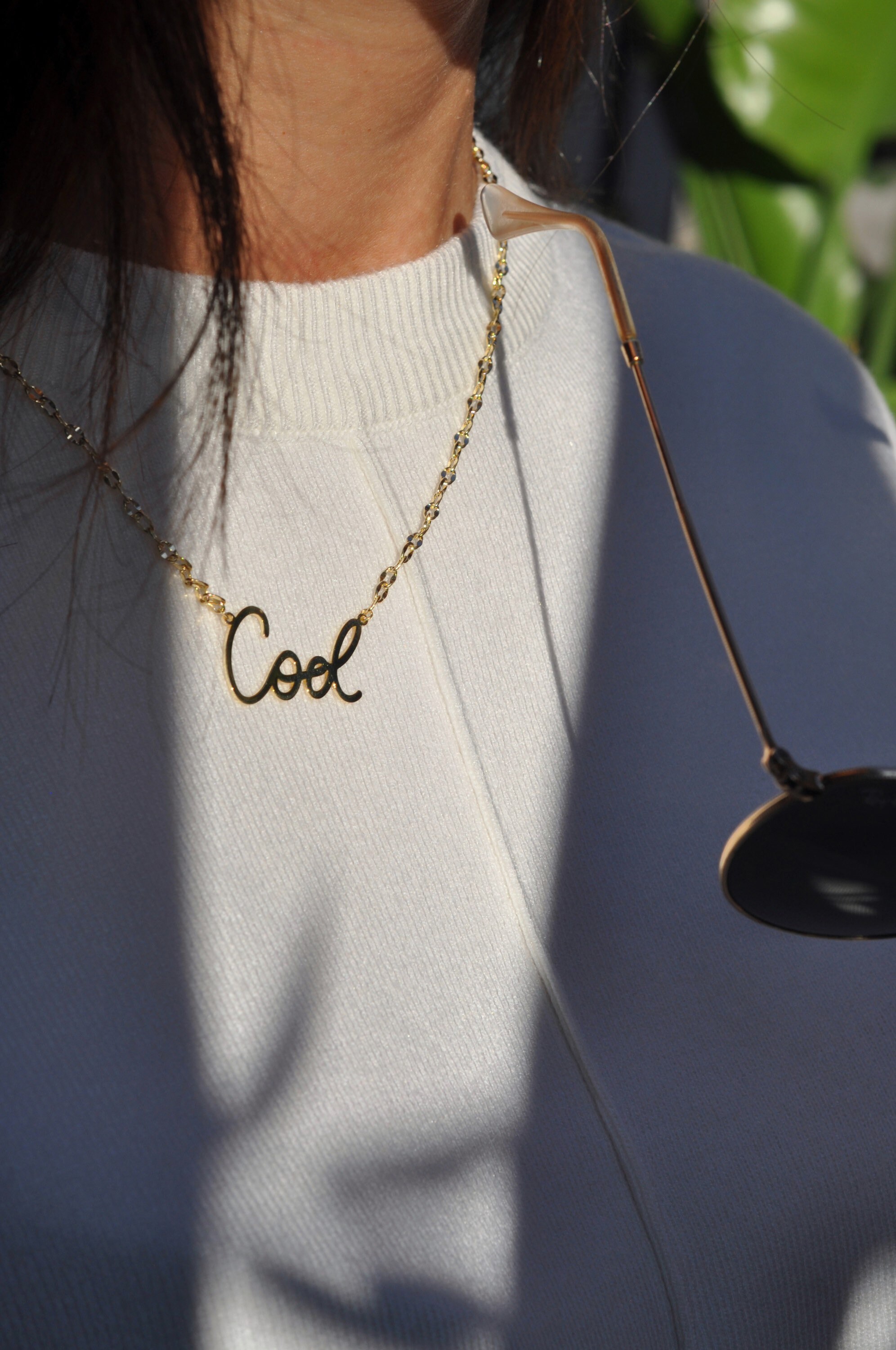 Gold LETTER Necklace Gold WORD Necklace Silver Word | Etsy