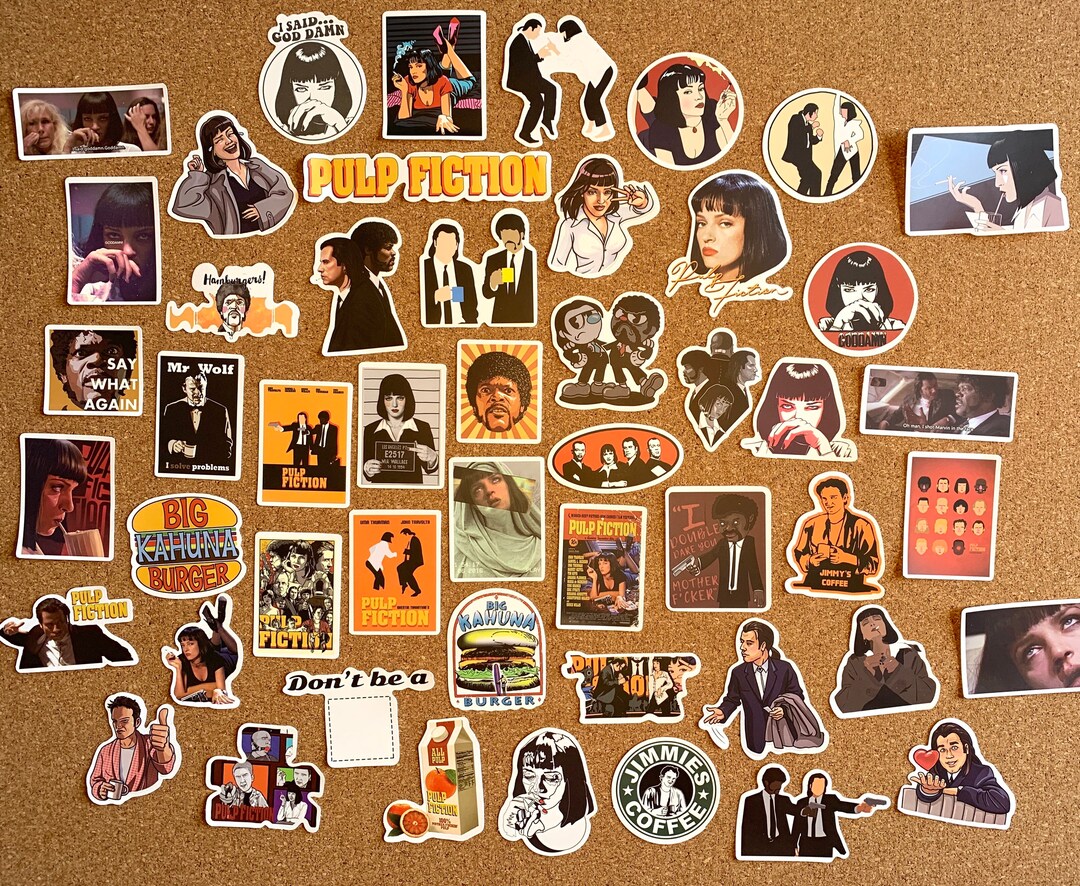 Pulp Fiction Sticker Pack - Etsy