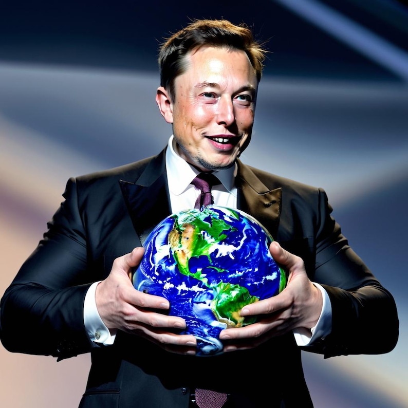 Elon Musk Tribute in Painting - Etsy