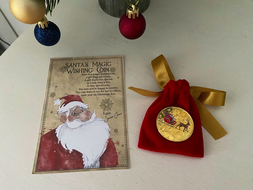 Christmas Eve Wishing Coin, Christmas Wish Coin, Santa or Father ...