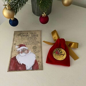 Christmas Eve Wishing Coin, Christmas Wish Coin, Santa or Father ...