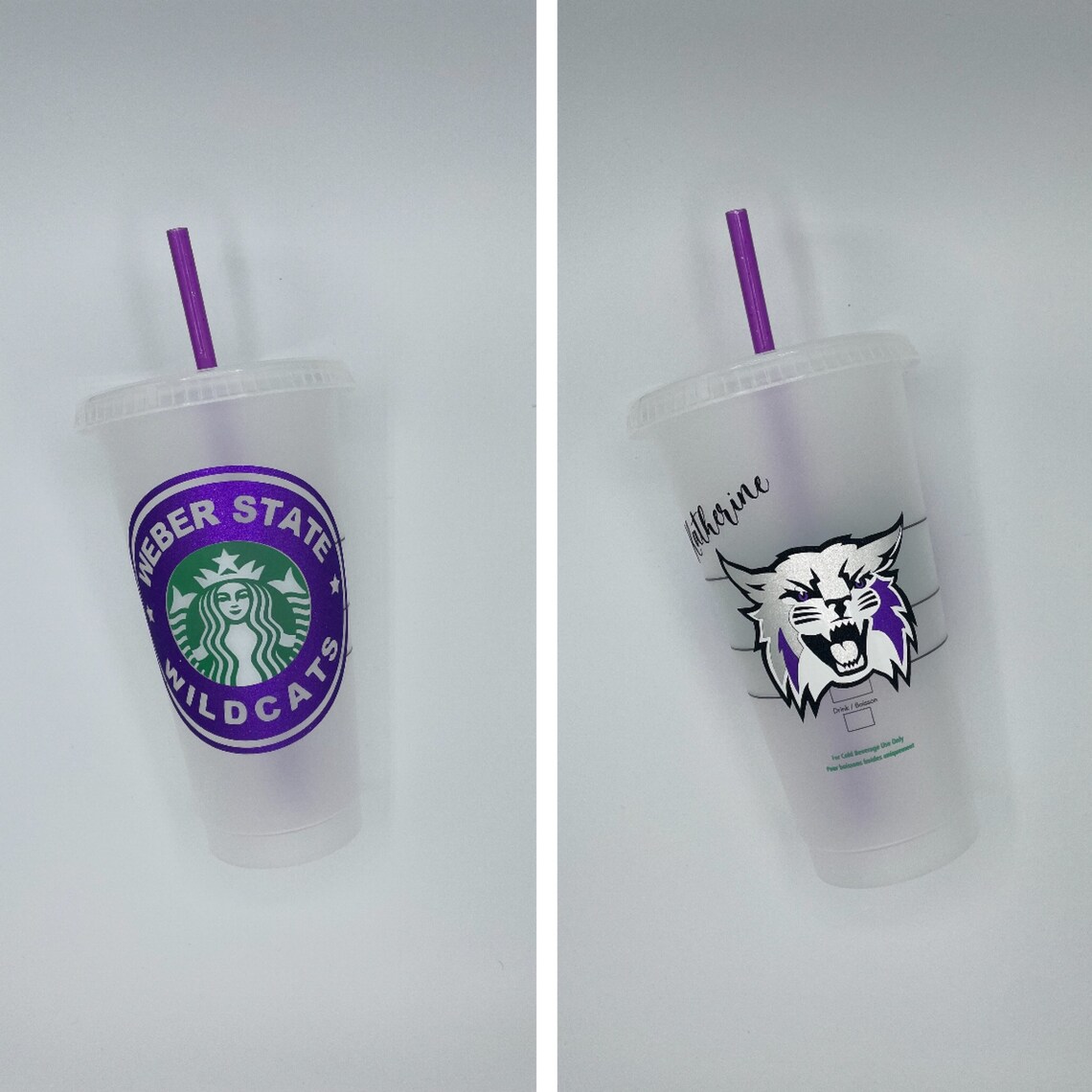 Personalized College Starbucks Cup • University Reusable Cup • Glitter ...