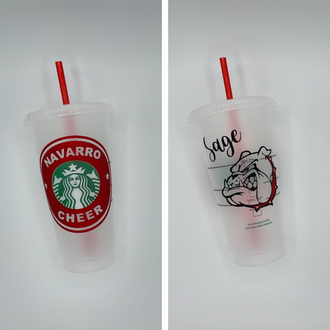 Personalized College Starbucks Cup • University Reusable Cup • Glitter ...