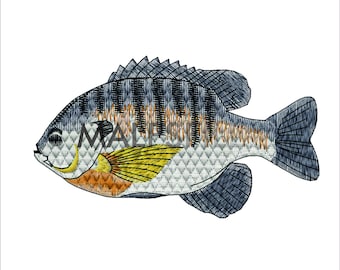 Fish Embroidery - Etsy