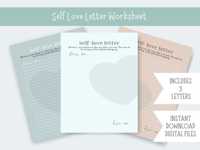 Printable Self-love Letter - Etsy