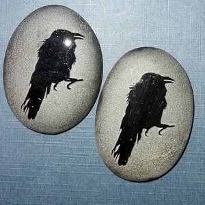 Raven Worry Stone, Crow Pocket Hug, Fidget Toy Adult, Goth Decor for ...