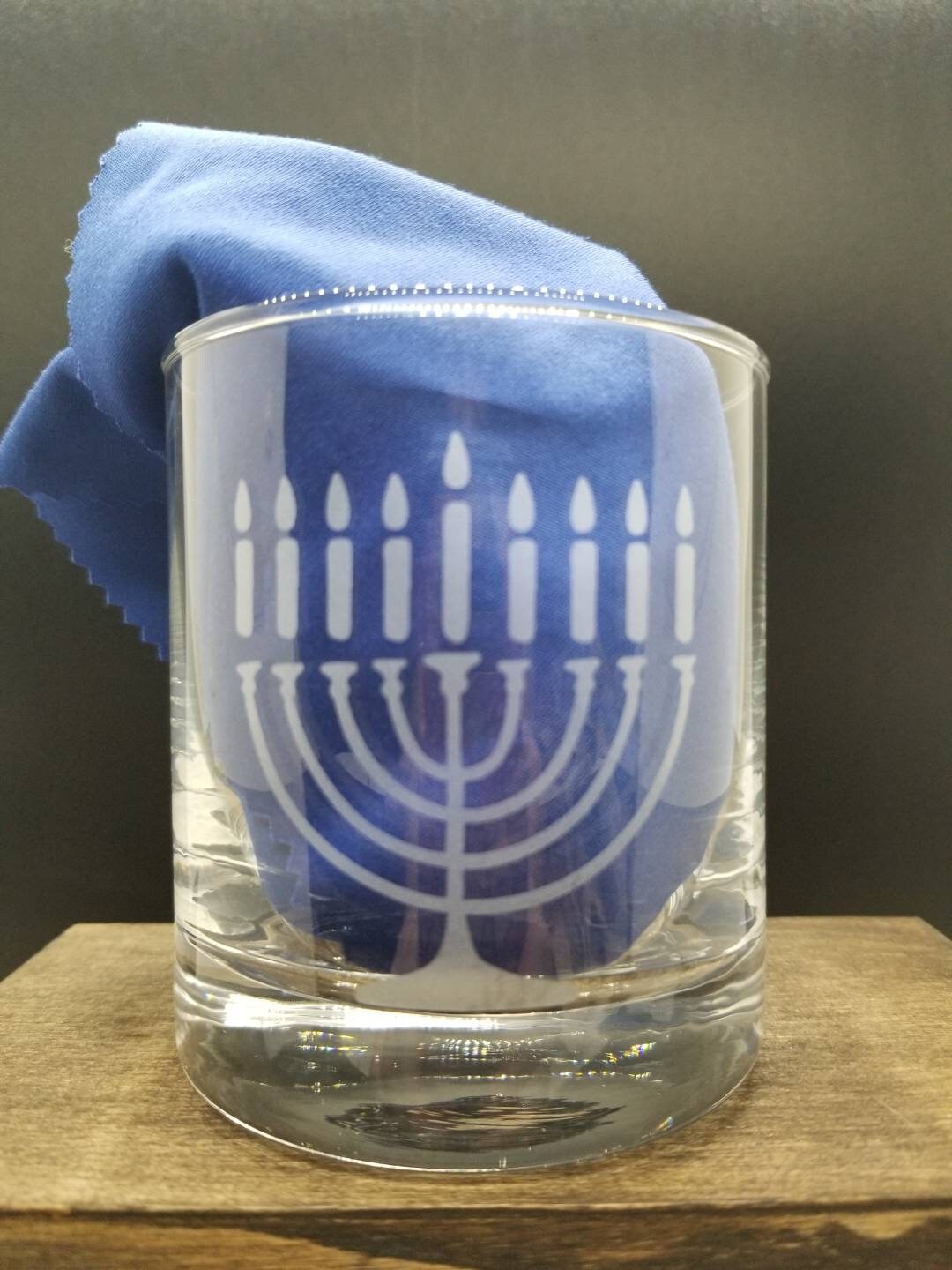 Hanukkah Gift, Hanukkah Glasses, Menorah, Judaica, Jewish Gifts ...