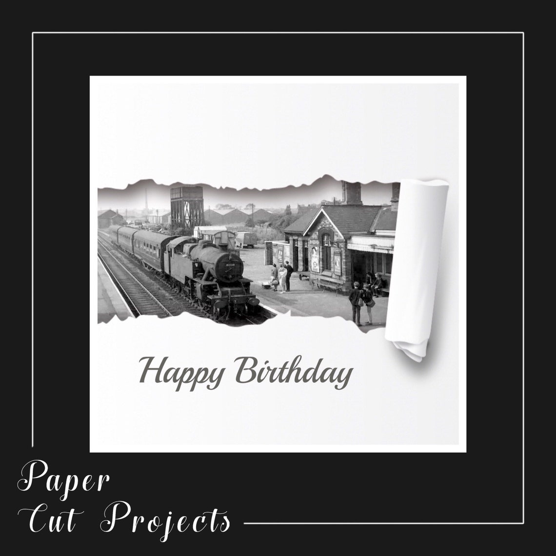 Printed Steam Train Cards Steam Locomotive Cards Steam Locomotive Photo ...