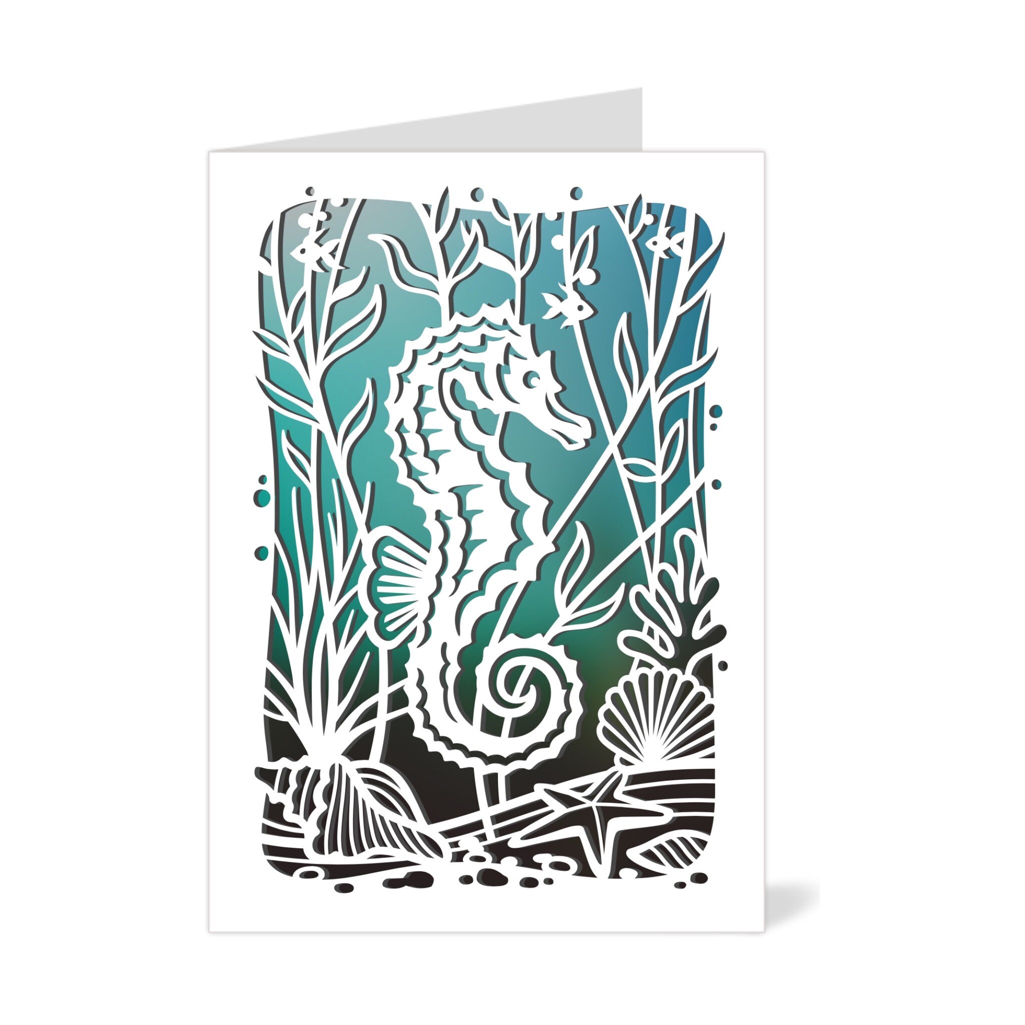 Seahorse Birthday Cards/ Sea Life Birthday Cards/ Underwater - Etsy UK