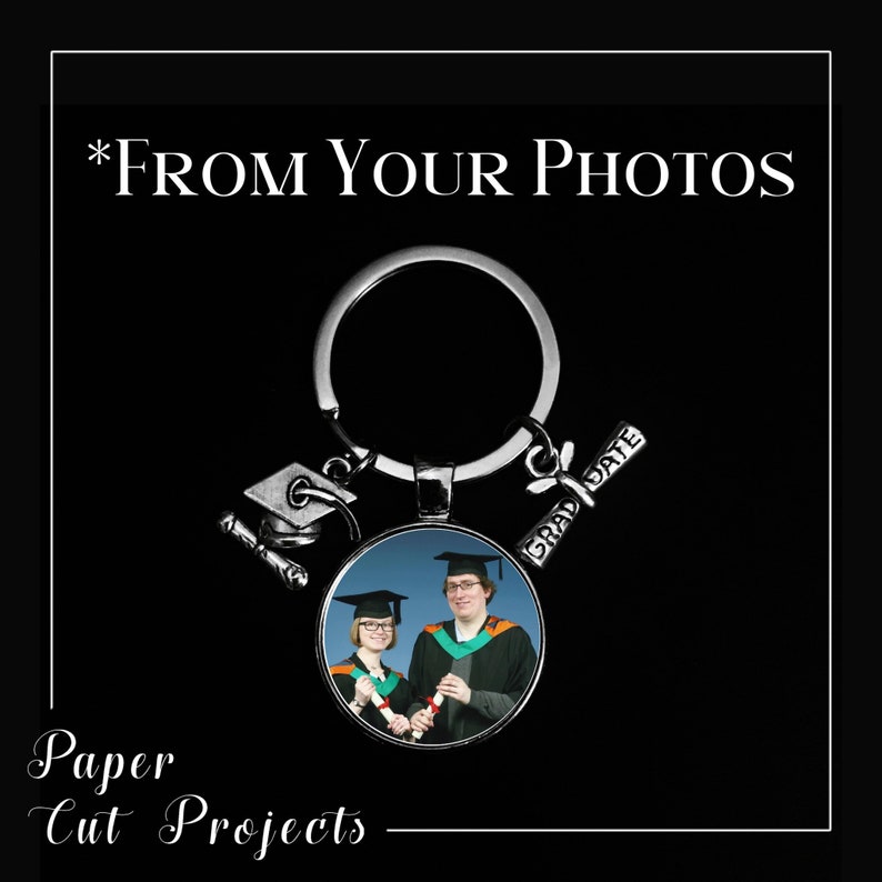 Personalised Silver Graduation Photo Keyring Silver Graduation Gifts ...
