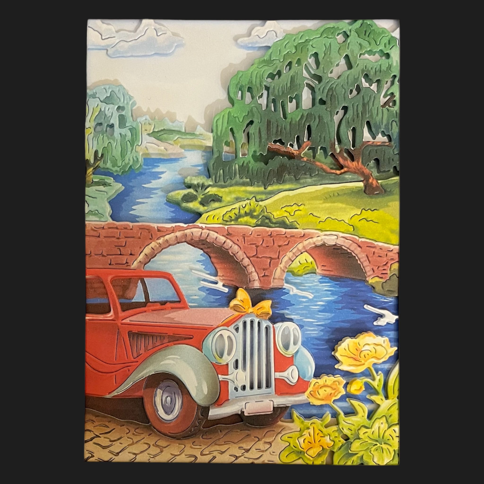 Autokarten für alle Anlässe Mehrschichtige 3D-Autokarten Auto ...