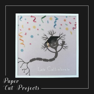 Neuron 'let's Cell-ebrate' Graduation Card Neuron Cell-ebrate Birthday ...