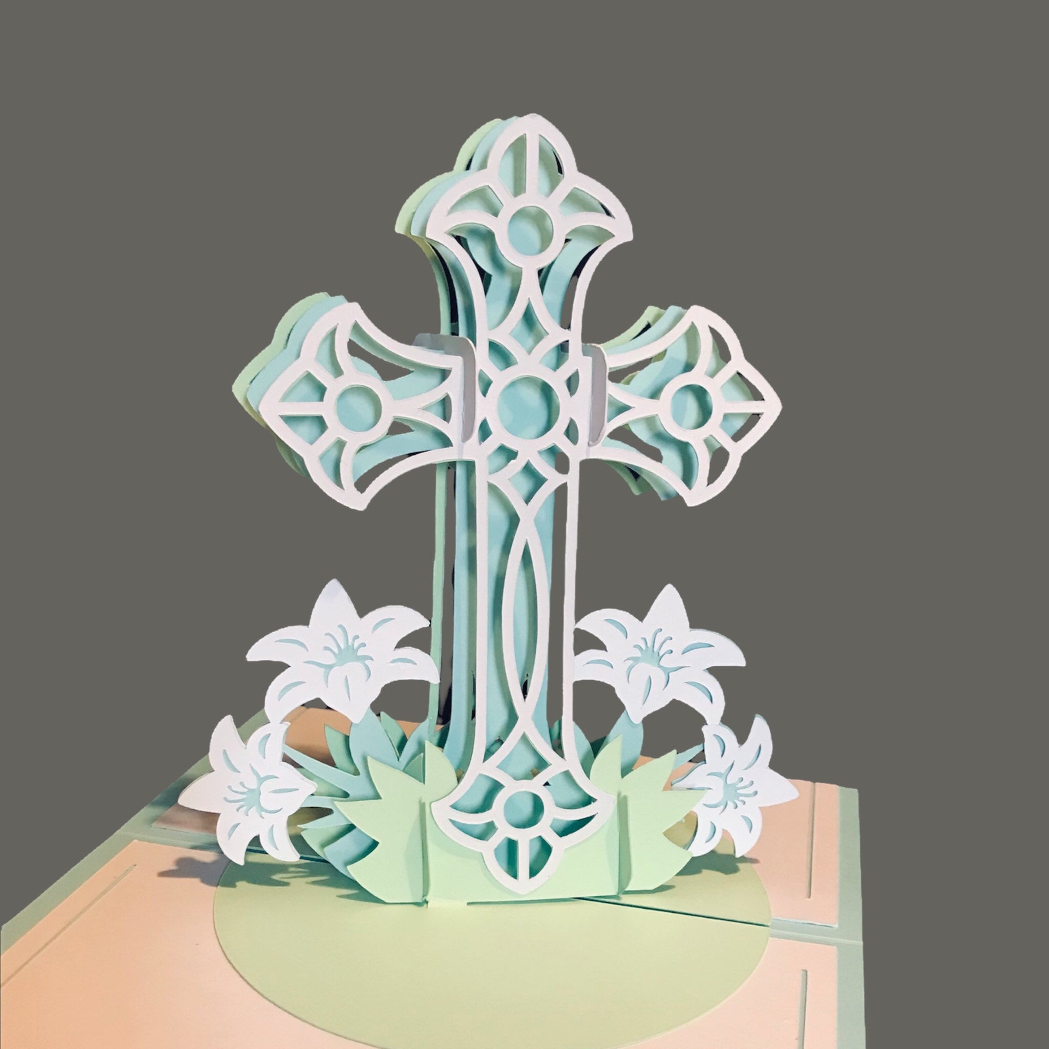 Pop up Cross Card | Personalised Sympathy Card | Pop up Easter Cards ...