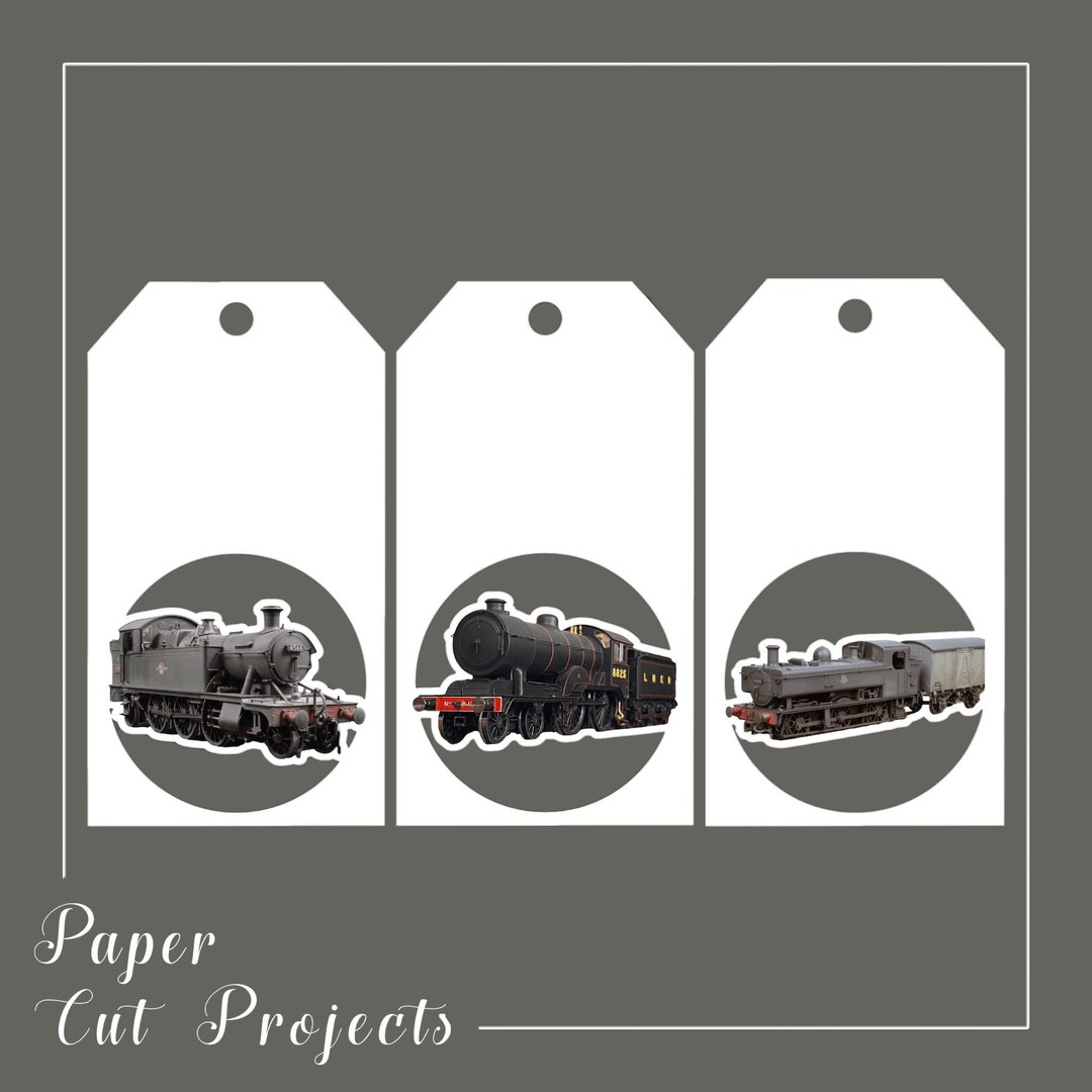 Steam Train Gift Tags | Steam Locomotive Gift Tags | Steam Train Gift ...