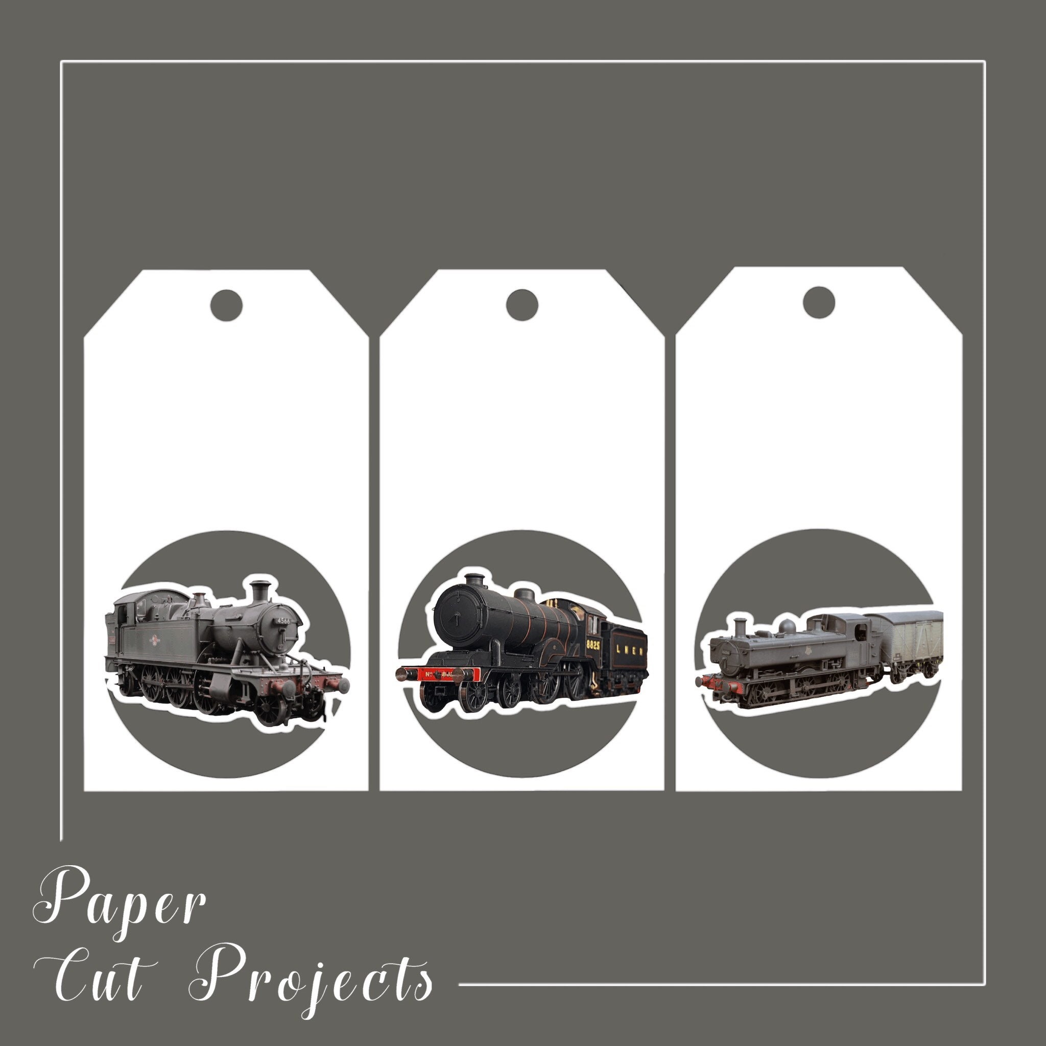 Steam Train Gift Tags Steam Locomotive Gift Tags Steam Train Gift Tag ...