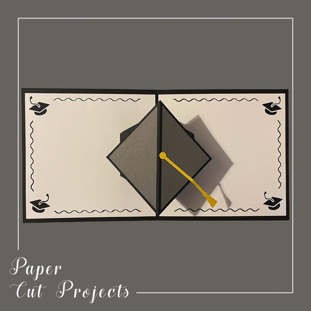 3D Pop up Graduation Cap Graduation Cards/ 3d Cards/ Graduation Cards ...