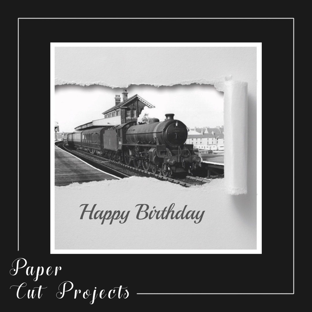 Printed Steam Train Cards Steam Locomotive Cards Steam Locomotive Photo ...