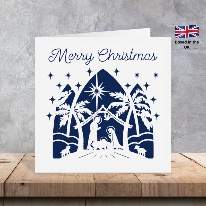 Nativity Cards - Etsy