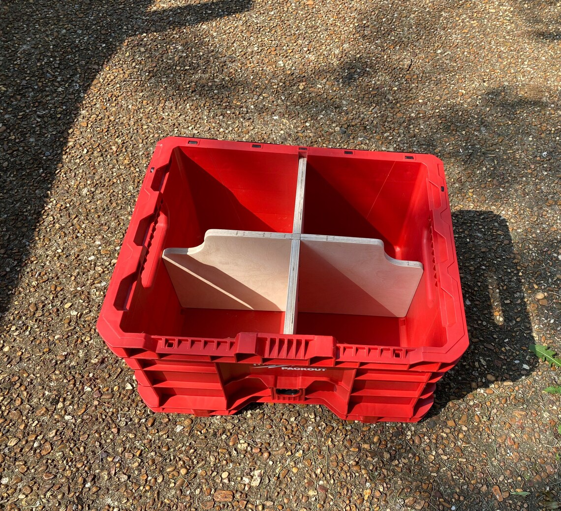 Four Section Packout Crate Divider for One Crate - Etsy