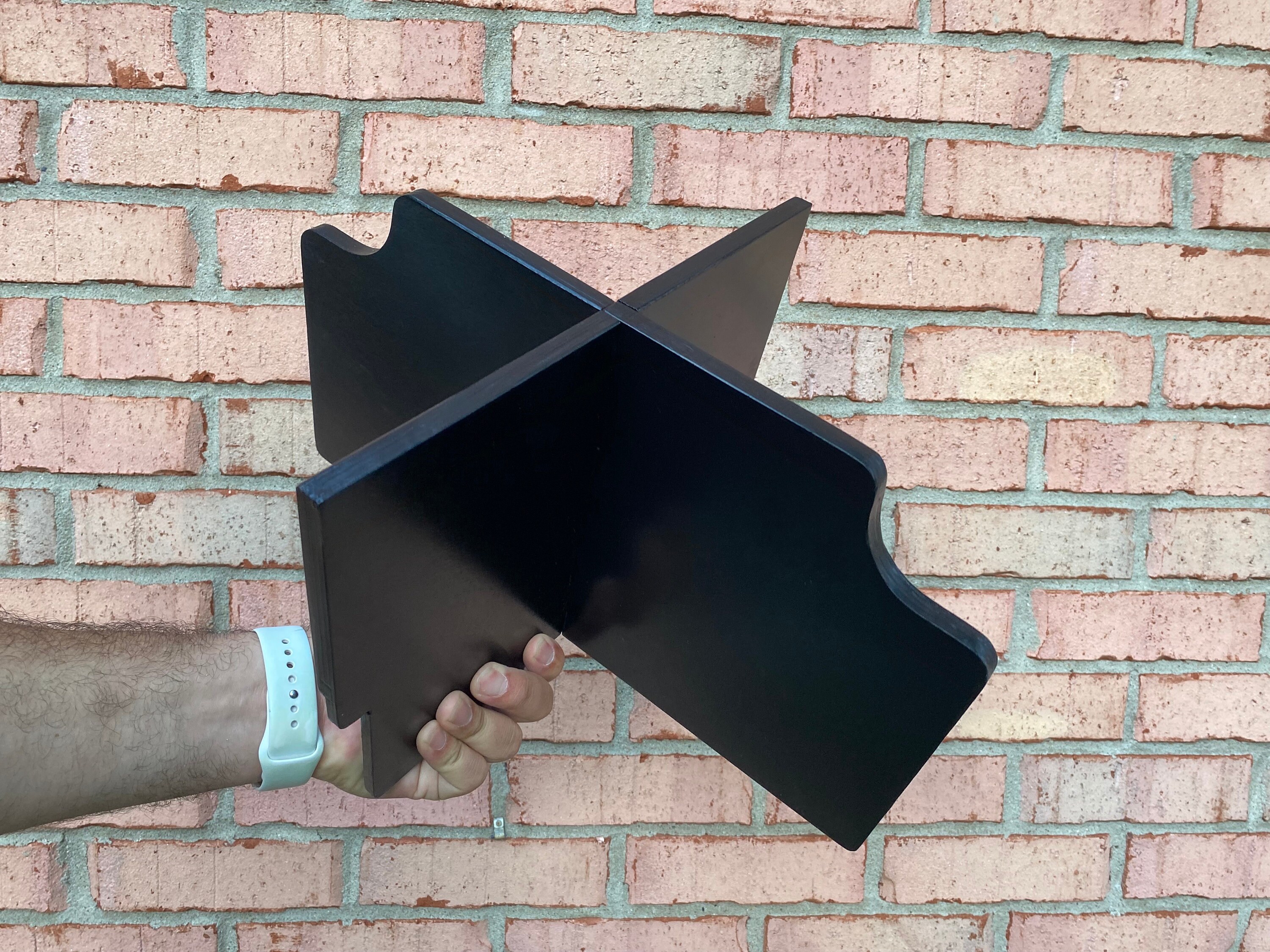 Four Section Packout Crate Divider Stained Black for One Cratesainted ...