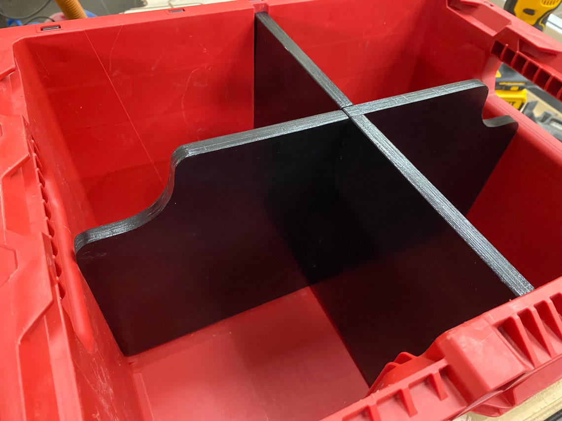 Four Section Packout Crate Divider Stained Black for One Cratesainted ...