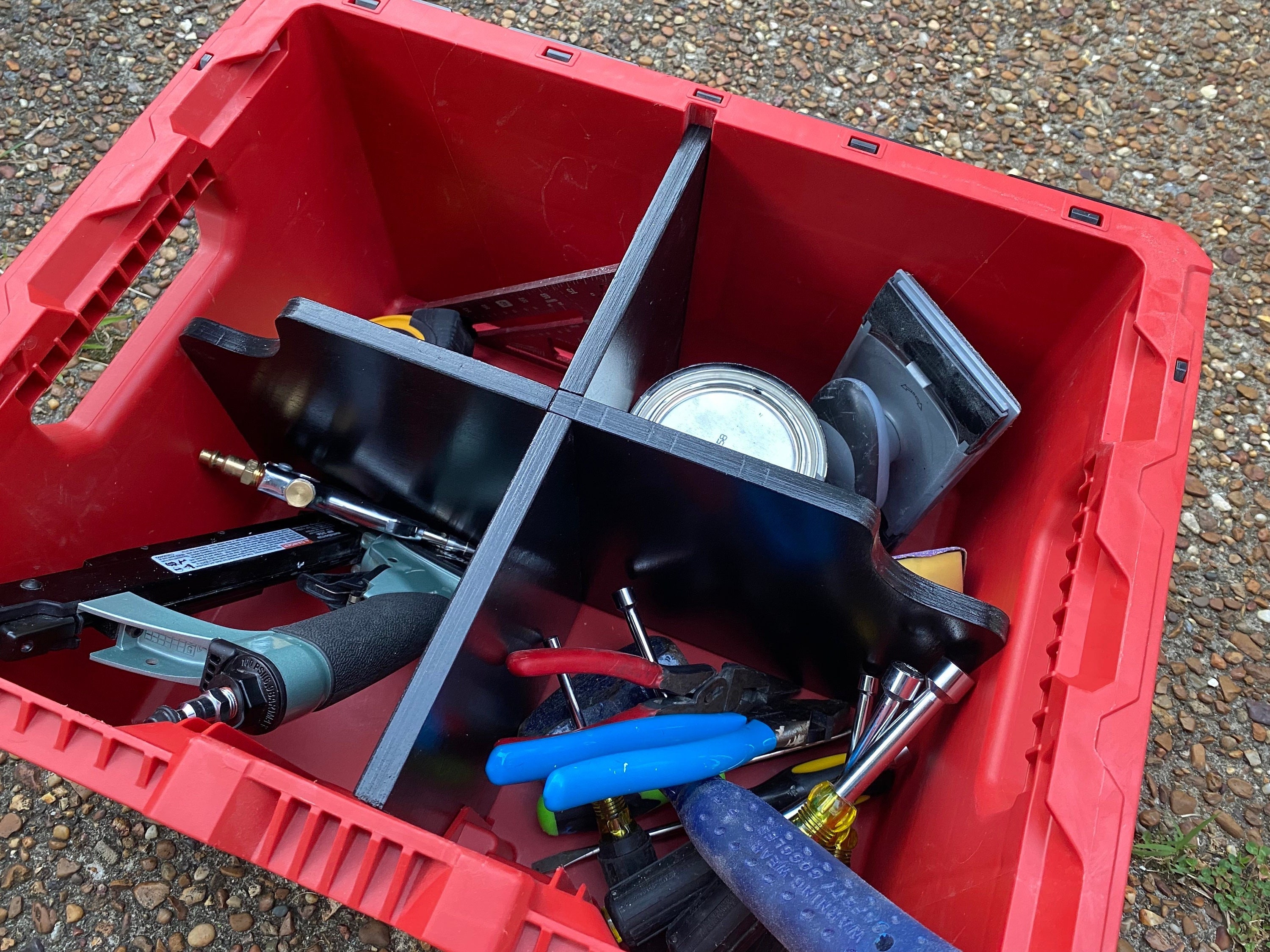 Four Section Packout Crate Divider Stained Black for One Cratesainted ...