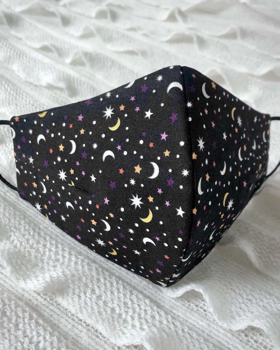 Glow in the Dark Mask, Celestial Mask, Moon and Stars Mask, Magical ...