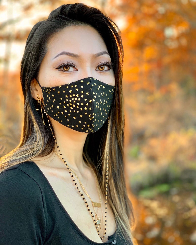 Celestial Mask Star Mask Gold Stars Mask Cosmic Mask - Etsy