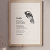Fathers Day Footprint, Dad Poem, Meaningful Gift, Dad Gift From Kids ...