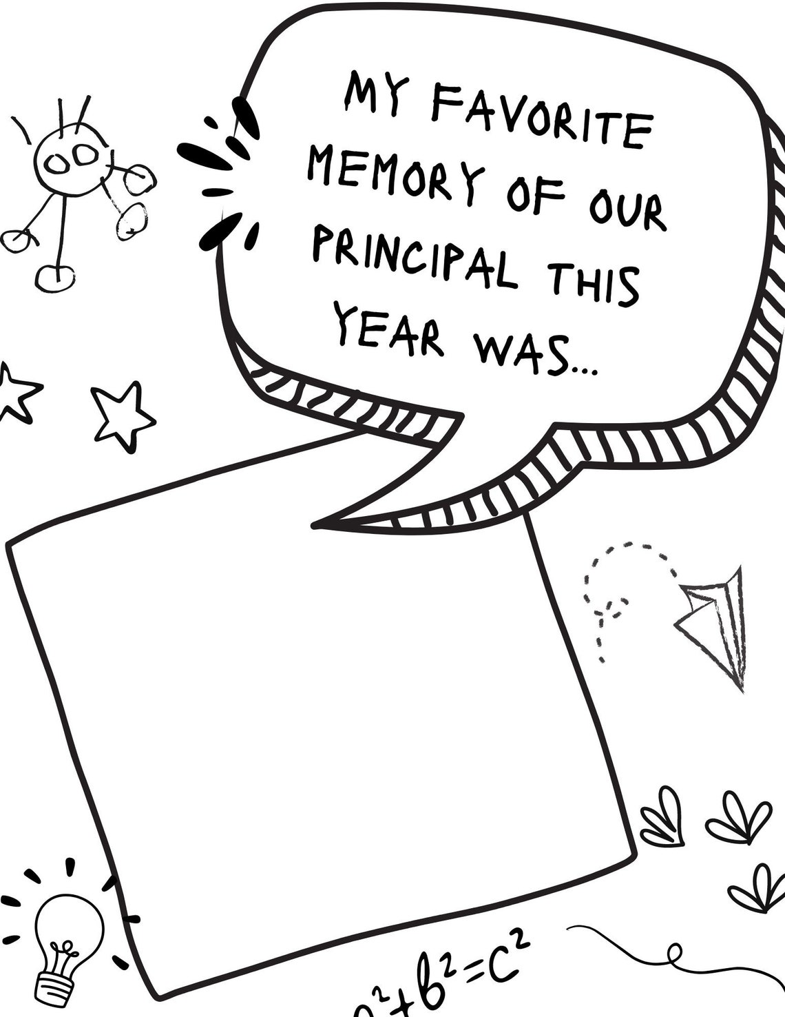 Thank You Teacher Coloring Page, Teacher Gift, Appreciation, Gift From ...