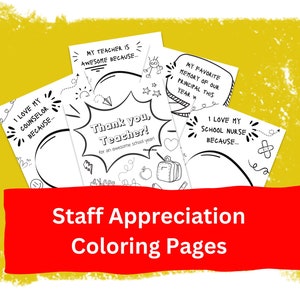 Thank You Teacher Coloring Page, Teacher Gift, Appreciation, Gift From ...
