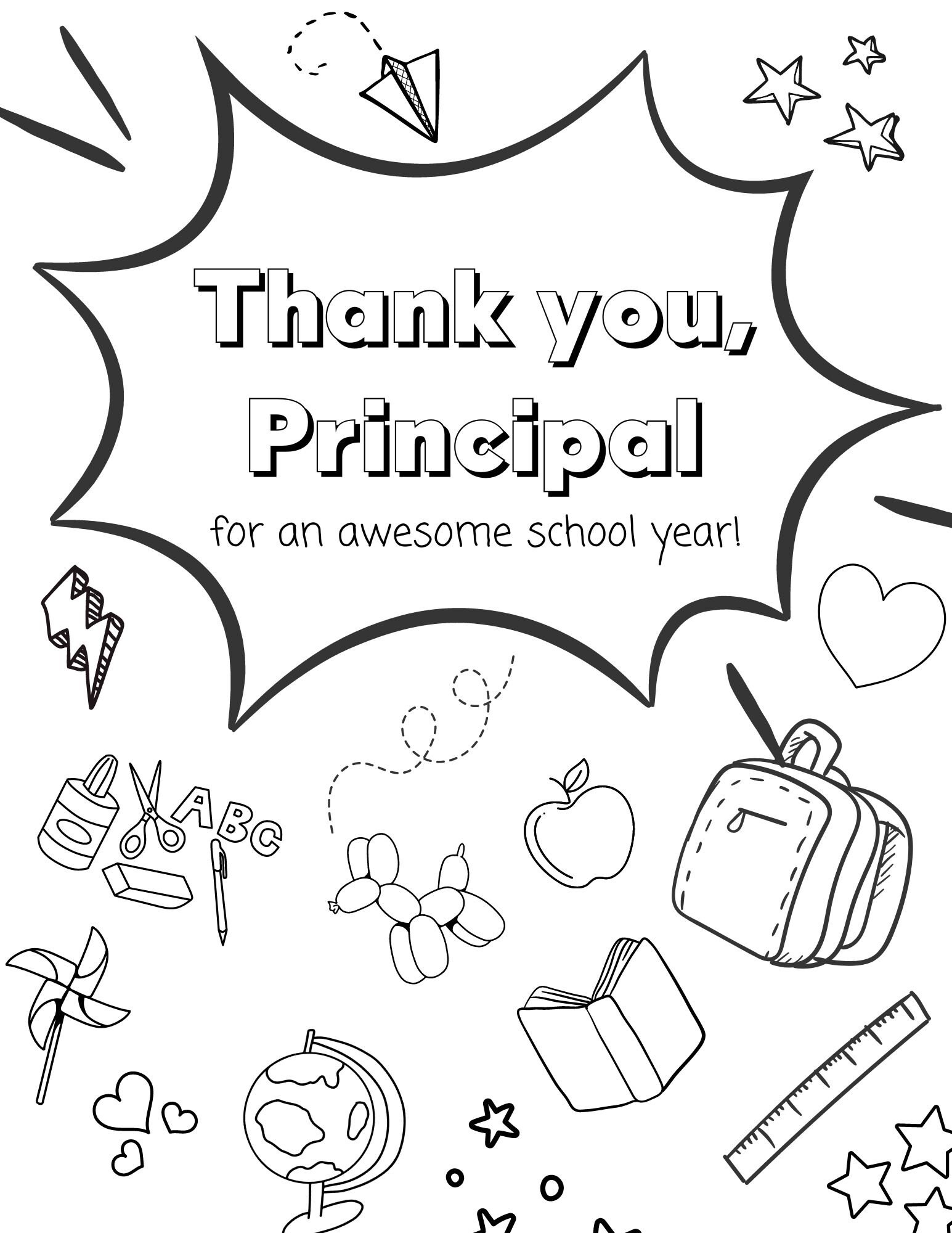 Thank You Teacher Coloring Page, Teacher Gift, Teacher Appreciation ...