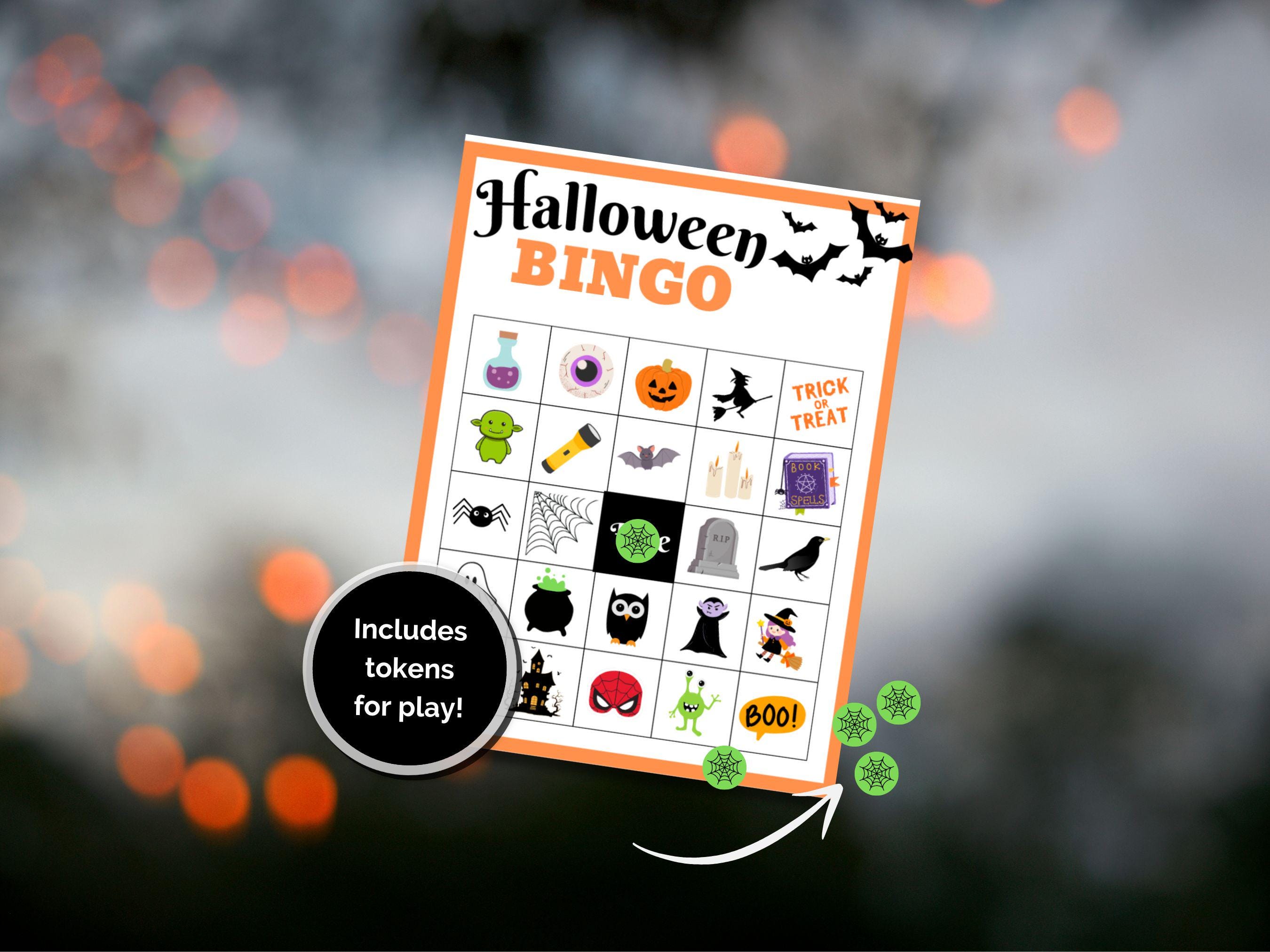 Halloween Bingo Game for Kids: 30 Printable Cards (digital Download) - Etsy